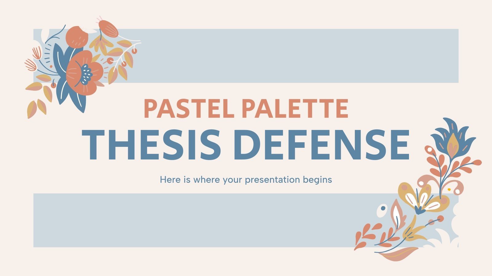Pastel Palette Thesis Defense Presentation