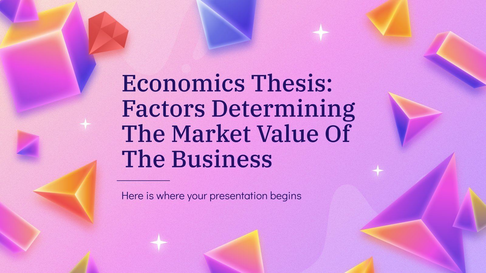 Factors determining the market value of the business