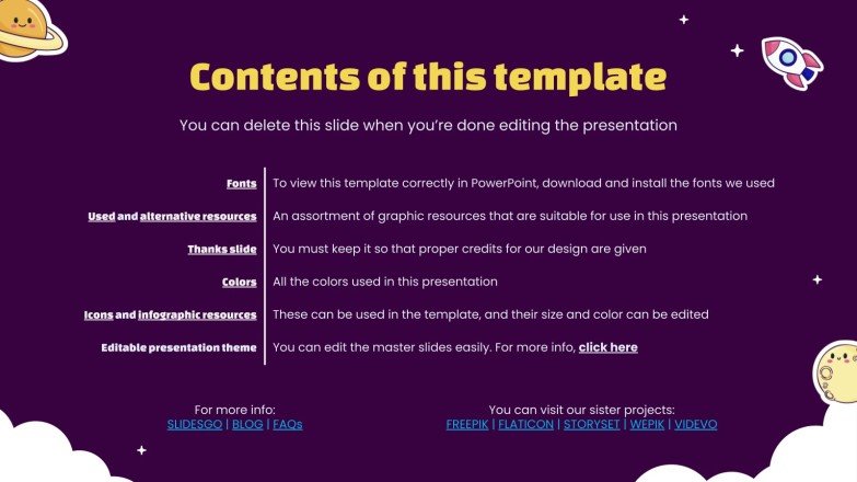 Outer Space Adventure Minitheme Presentation