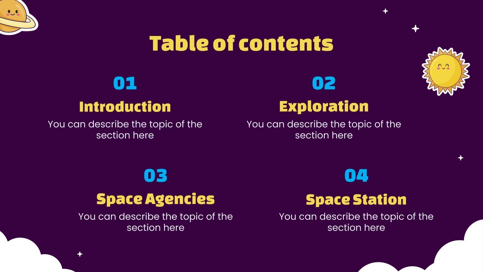 Outer Space Adventure Minitheme Presentation