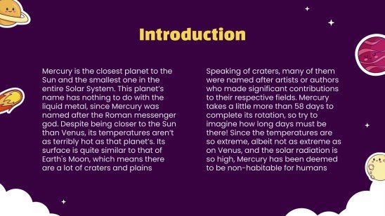 Outer Space Adventure Minitheme Presentation