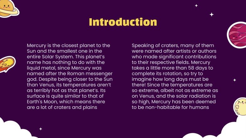 Outer Space Adventure Minitheme Presentation