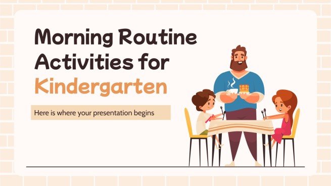 Morning Routine Activities for Kindergarten Presentation