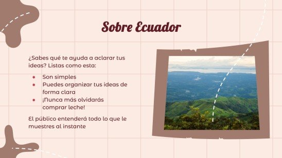 Presentación Lección sobre la historia del Ecuador.