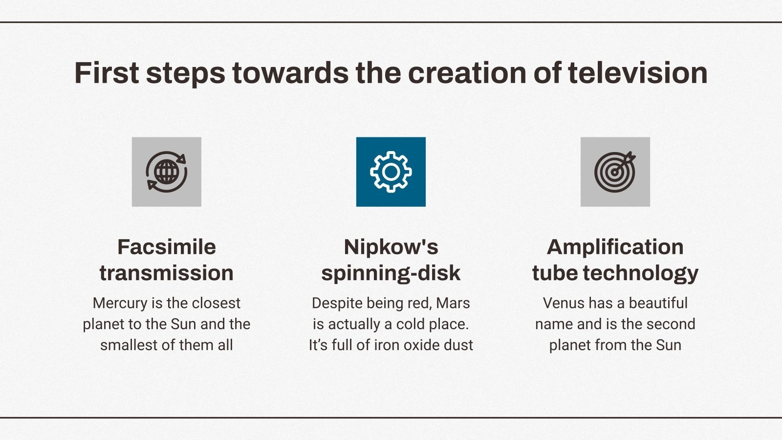 Audiovisual Communication Major: History of Television
