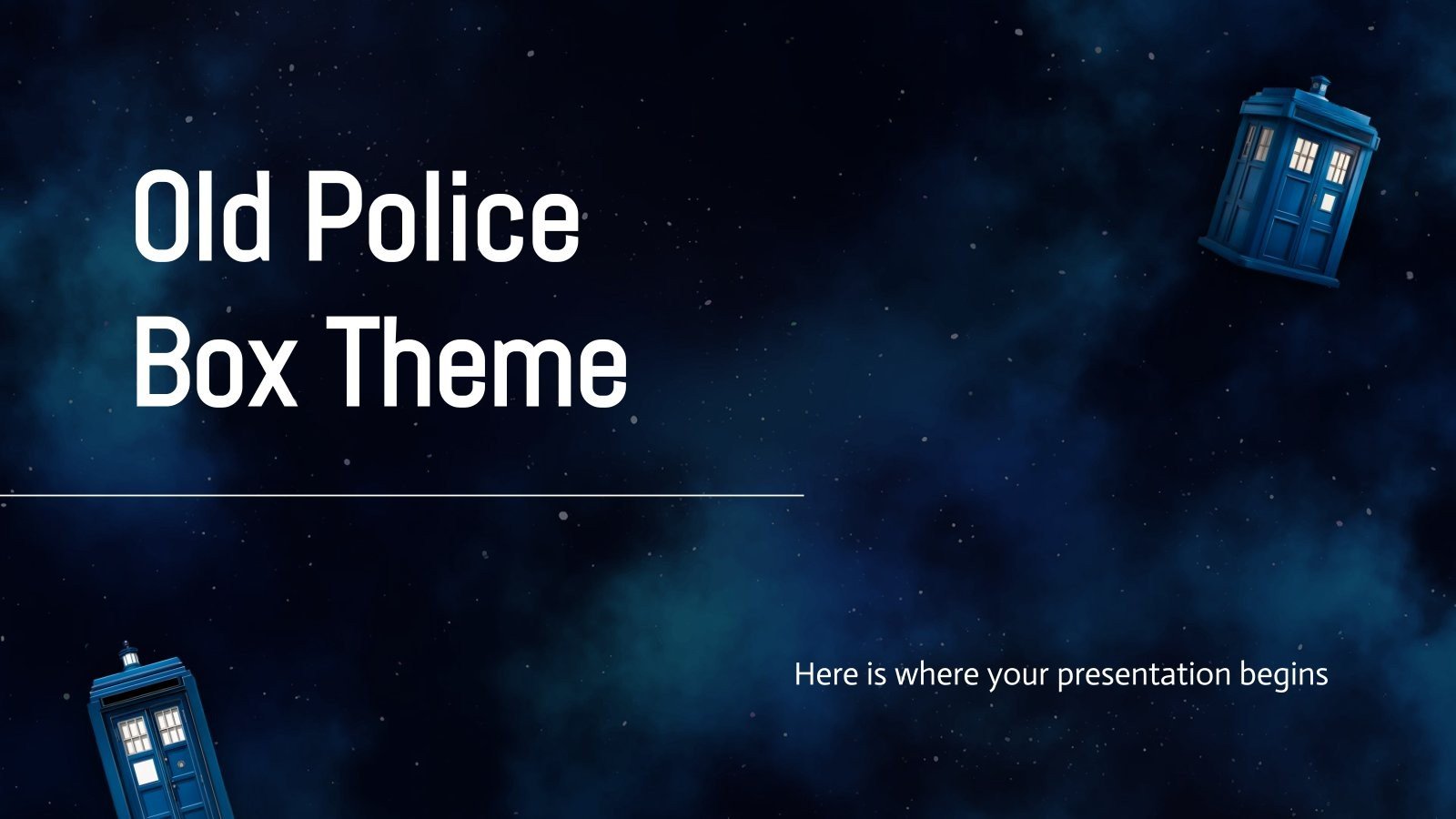 Old Police Box Theme Presentation