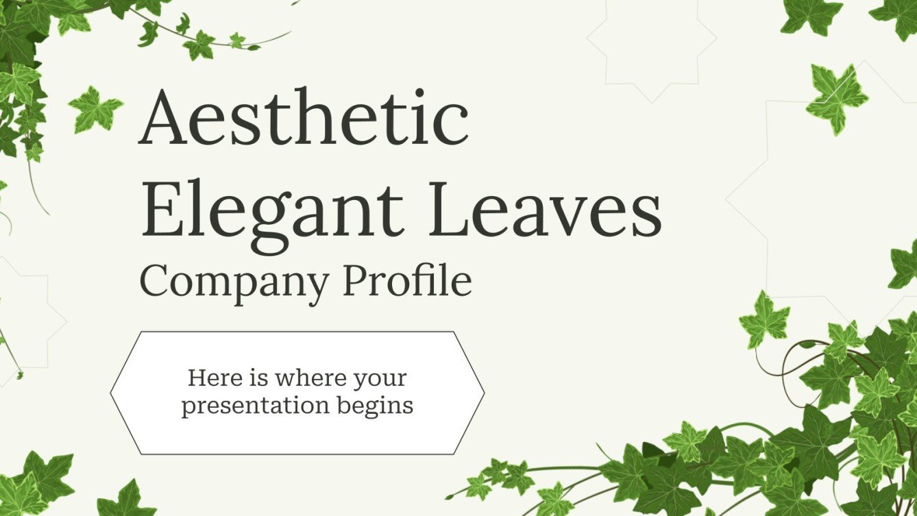 Free Google Slides and PowerPoint Templates with leaves