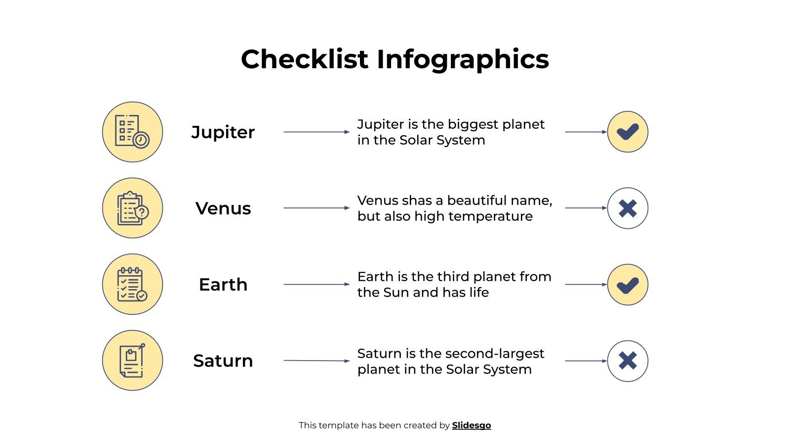 Checklist Infographics Template
