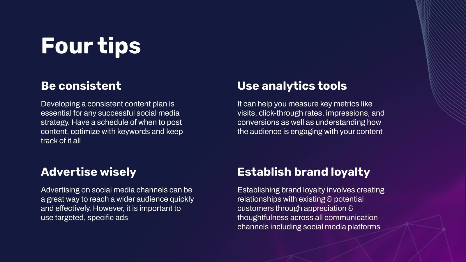 AI Tech Social Media Strategy Presentation