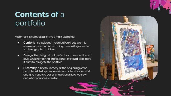 Acrylic Painter Portfolio Presentation
