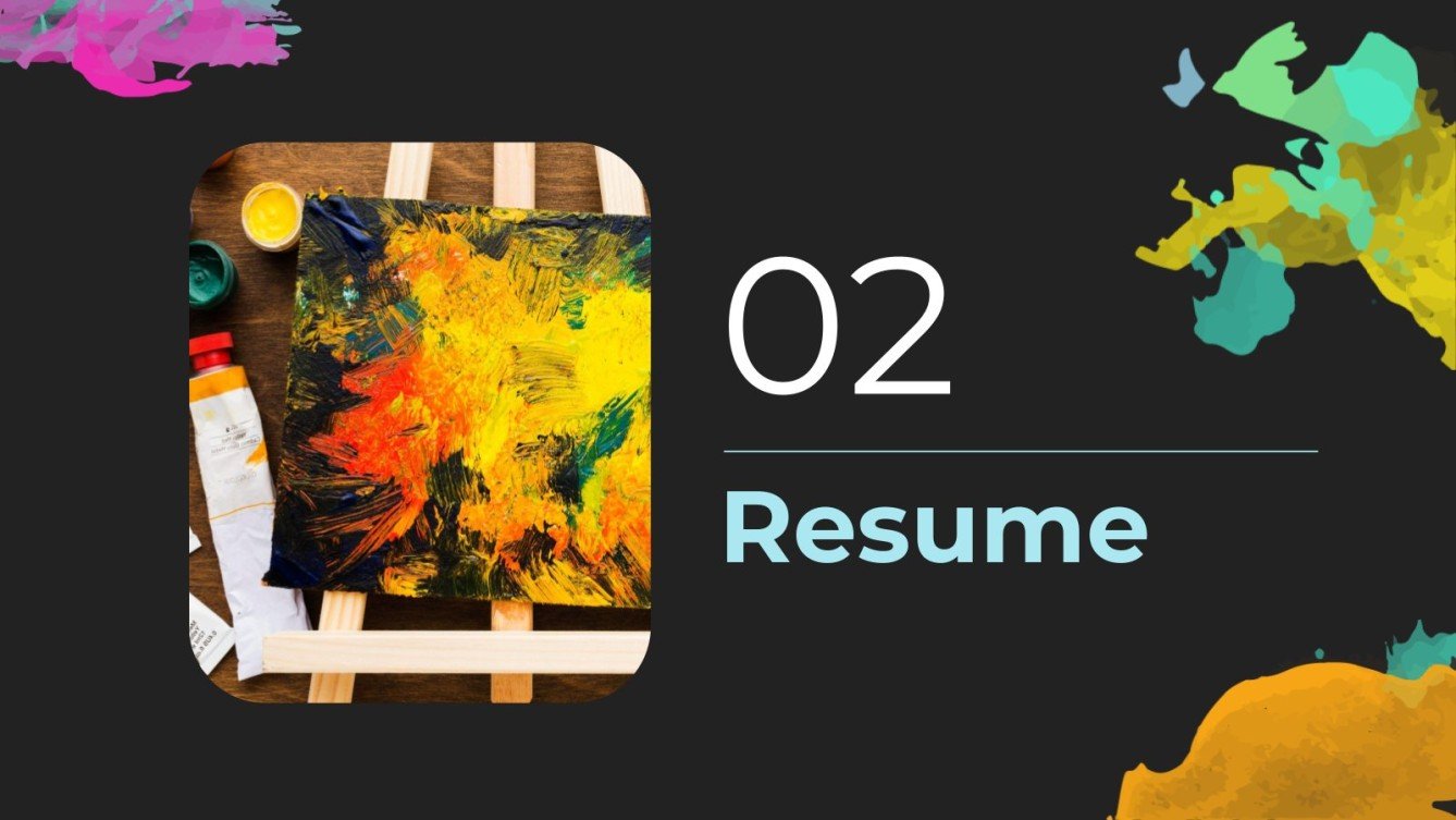 Acrylic Painter Portfolio Presentation