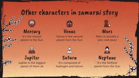 Hand-Drawn Samurai Story Minitheme Presentation