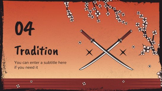 Hand-Drawn Samurai Story Minitheme Presentation