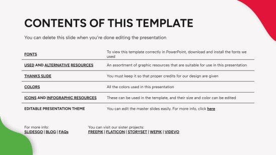 Italian Flag Slideshow for Marketing Presentation
