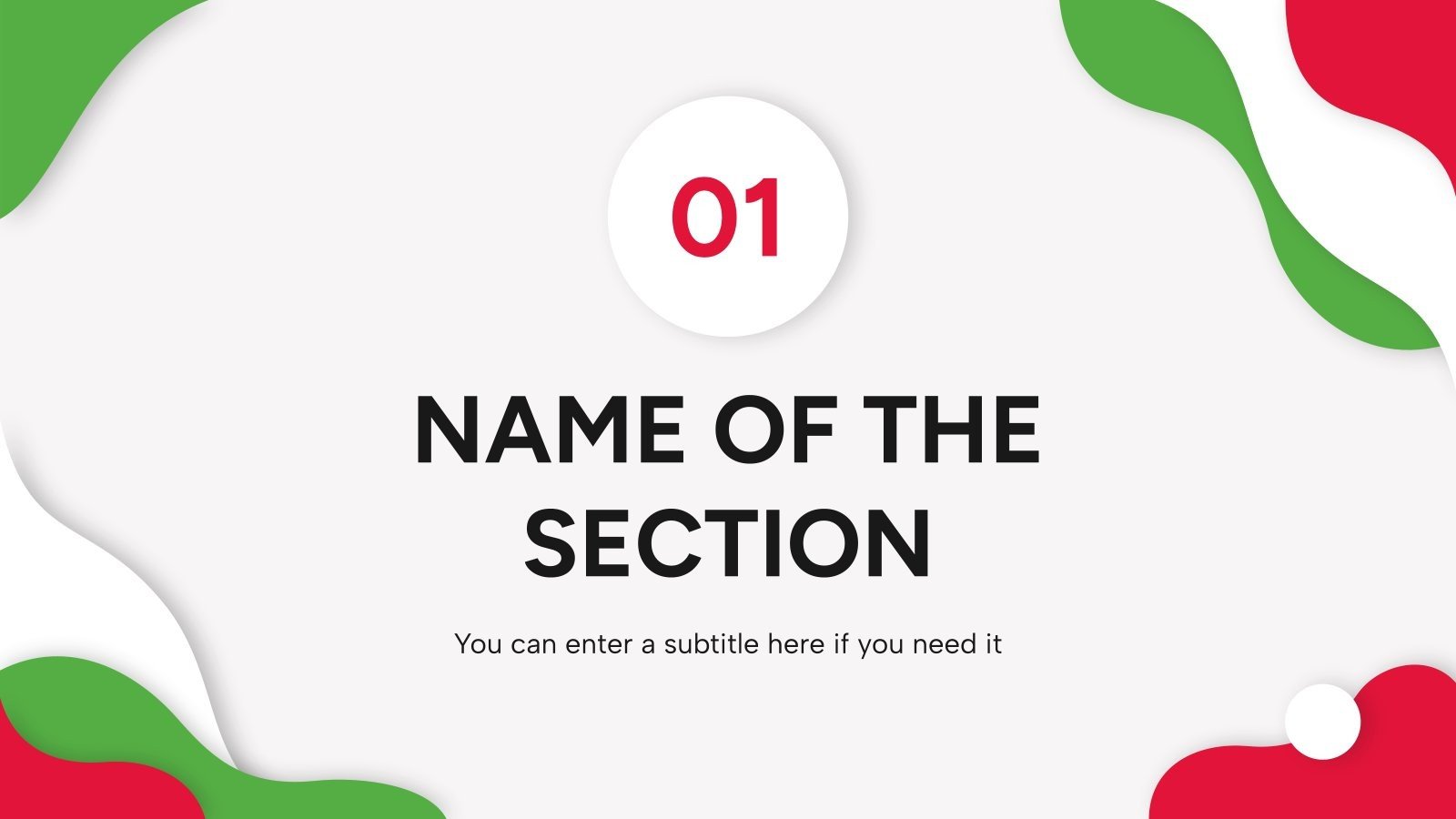 Italian Flag Slideshow for Marketing Presentation