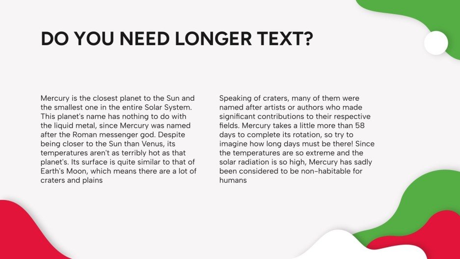 Italian Flag Slideshow for Marketing Presentation