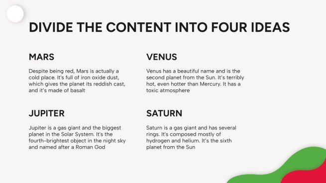 Italian Flag Slideshow for Marketing Presentation