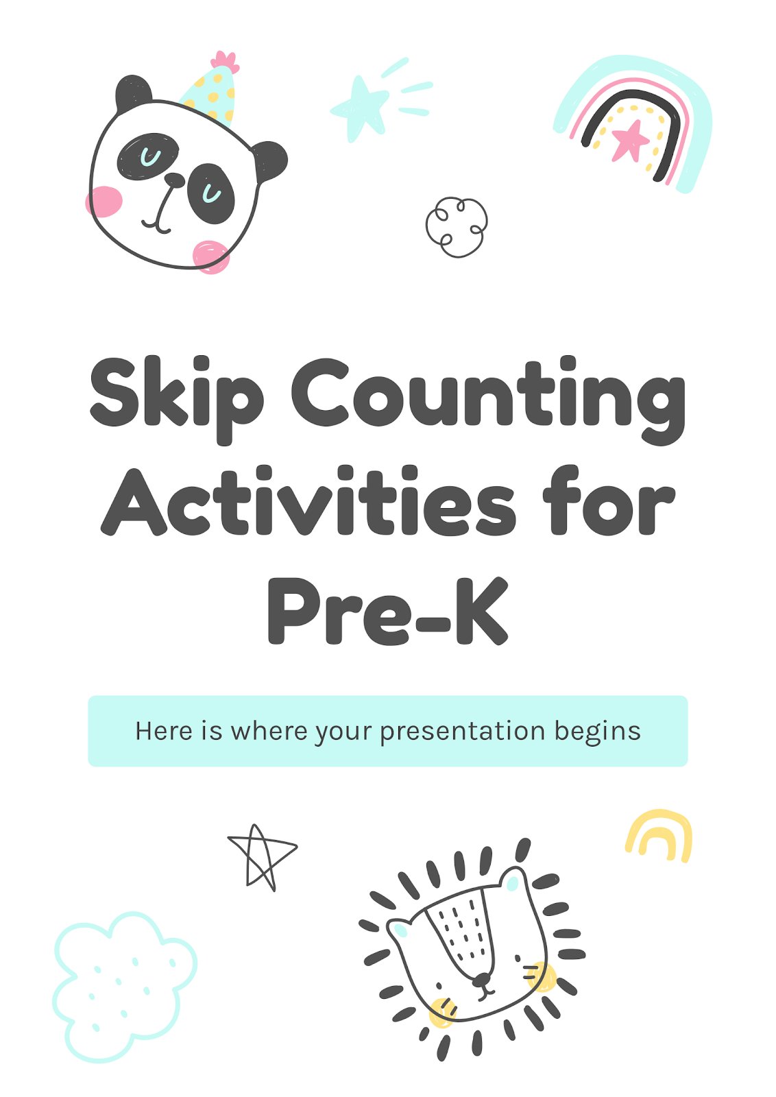 Skip Counting Activities for Pre-K Presentation