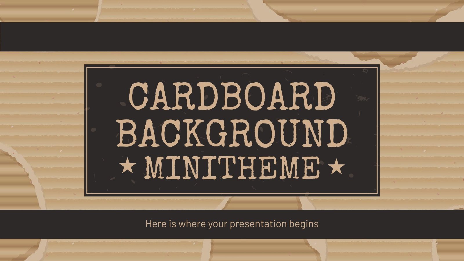 Cardboard Backgrounds minitheme Presentation