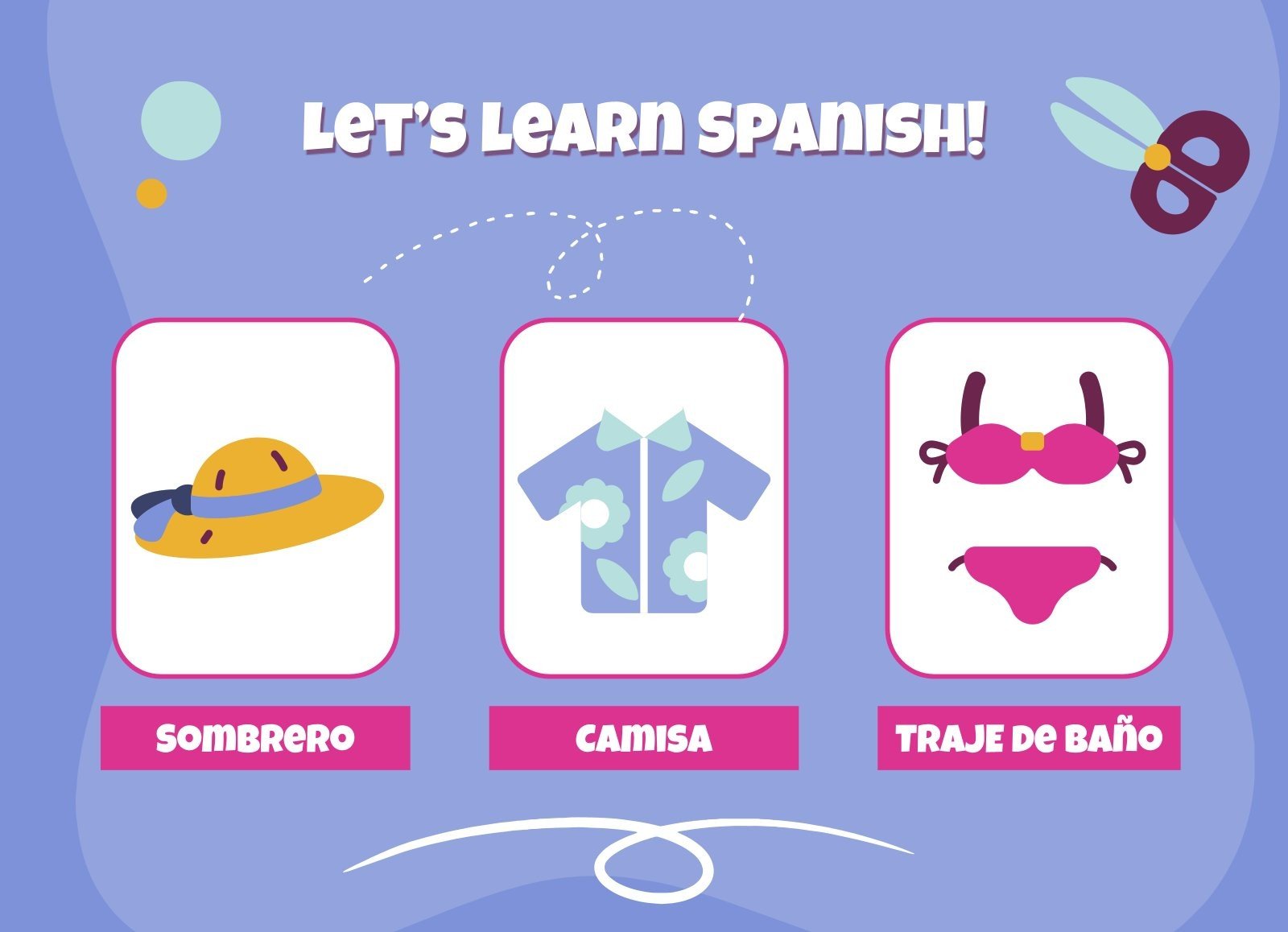 Literacy Subject for Pre-K: Spanish Vocabulary Presentation