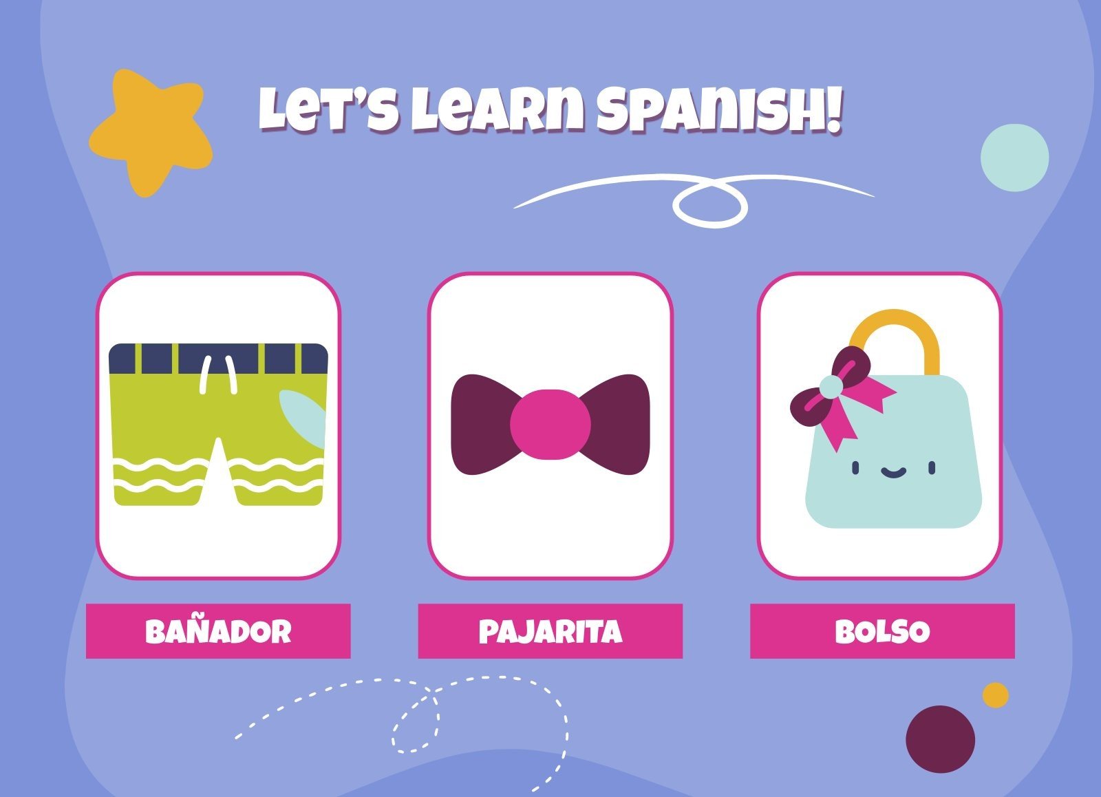 Literacy Subject for Pre-K: Spanish Vocabulary Presentation