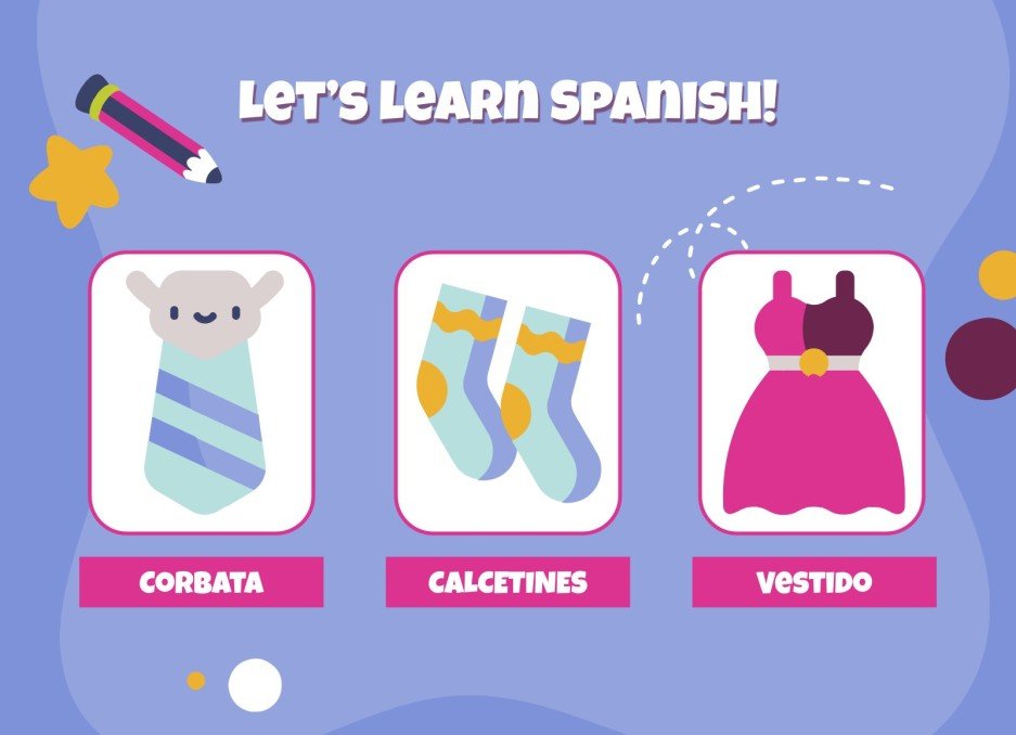 Literacy Subject for Pre-K: Spanish Vocabulary Presentation