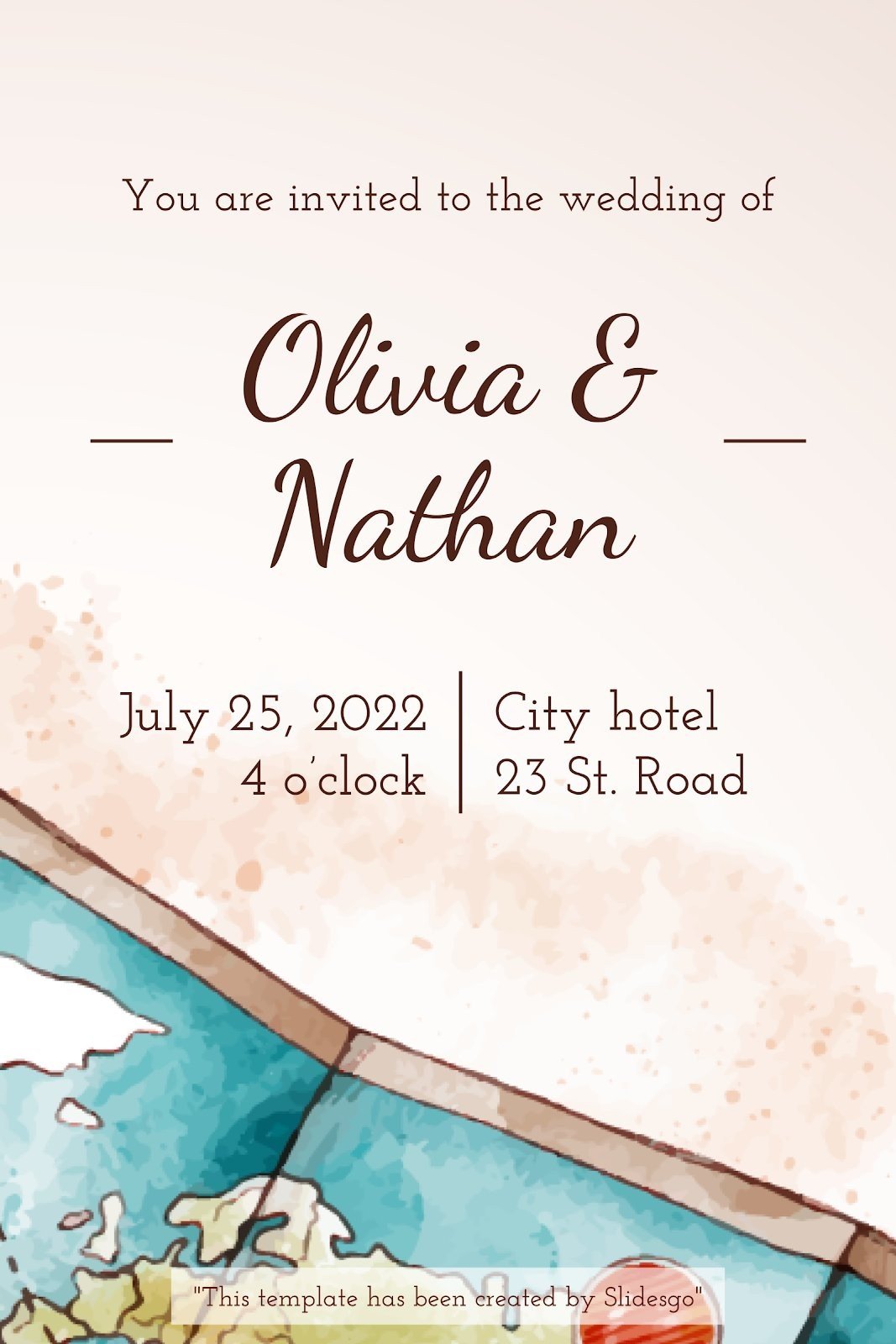 Travel Topic Wedding Invitation Presentation