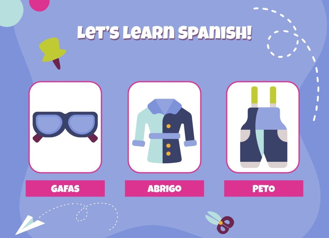 Literacy Subject for Pre-K: Spanish Vocabulary Presentation