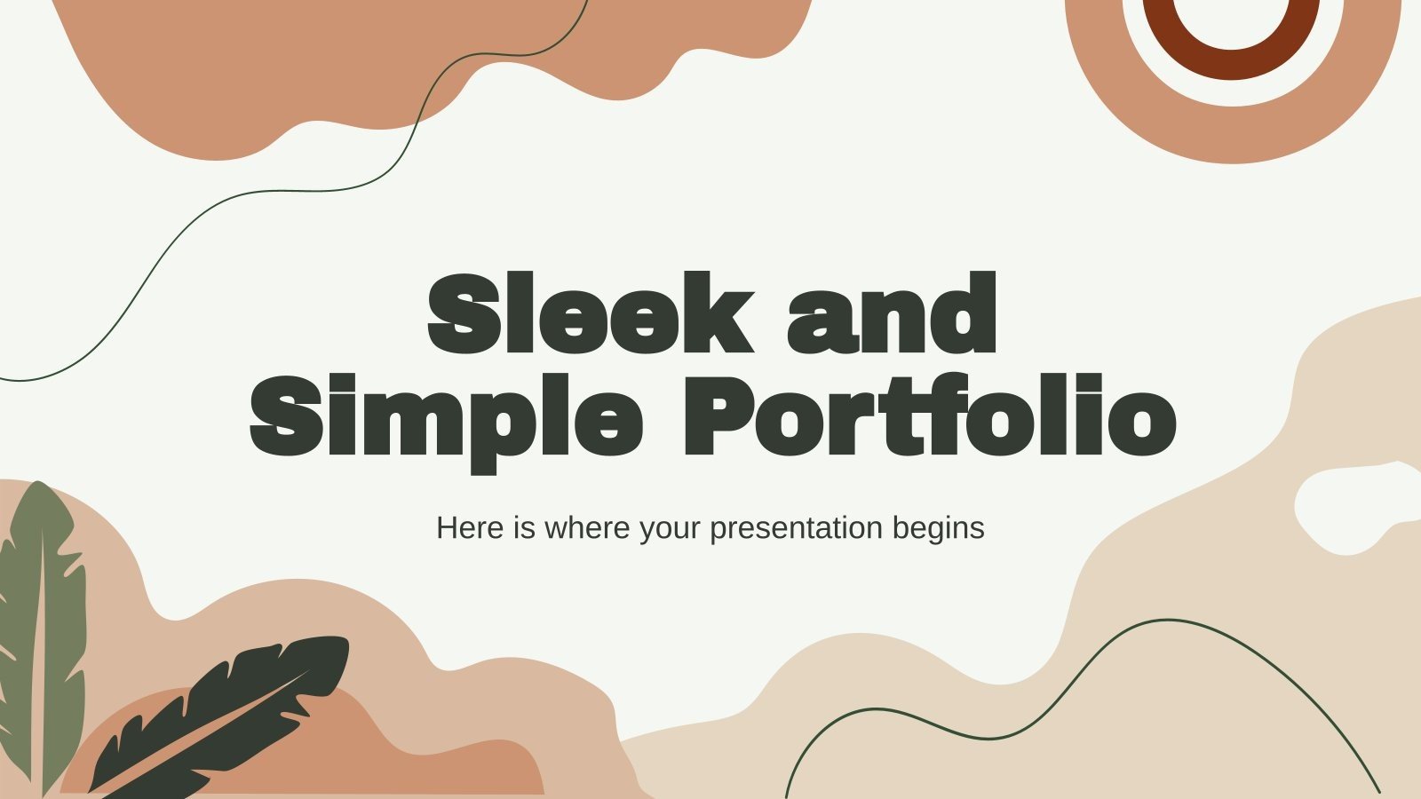 Sleek and Simple Portfolio Presentation