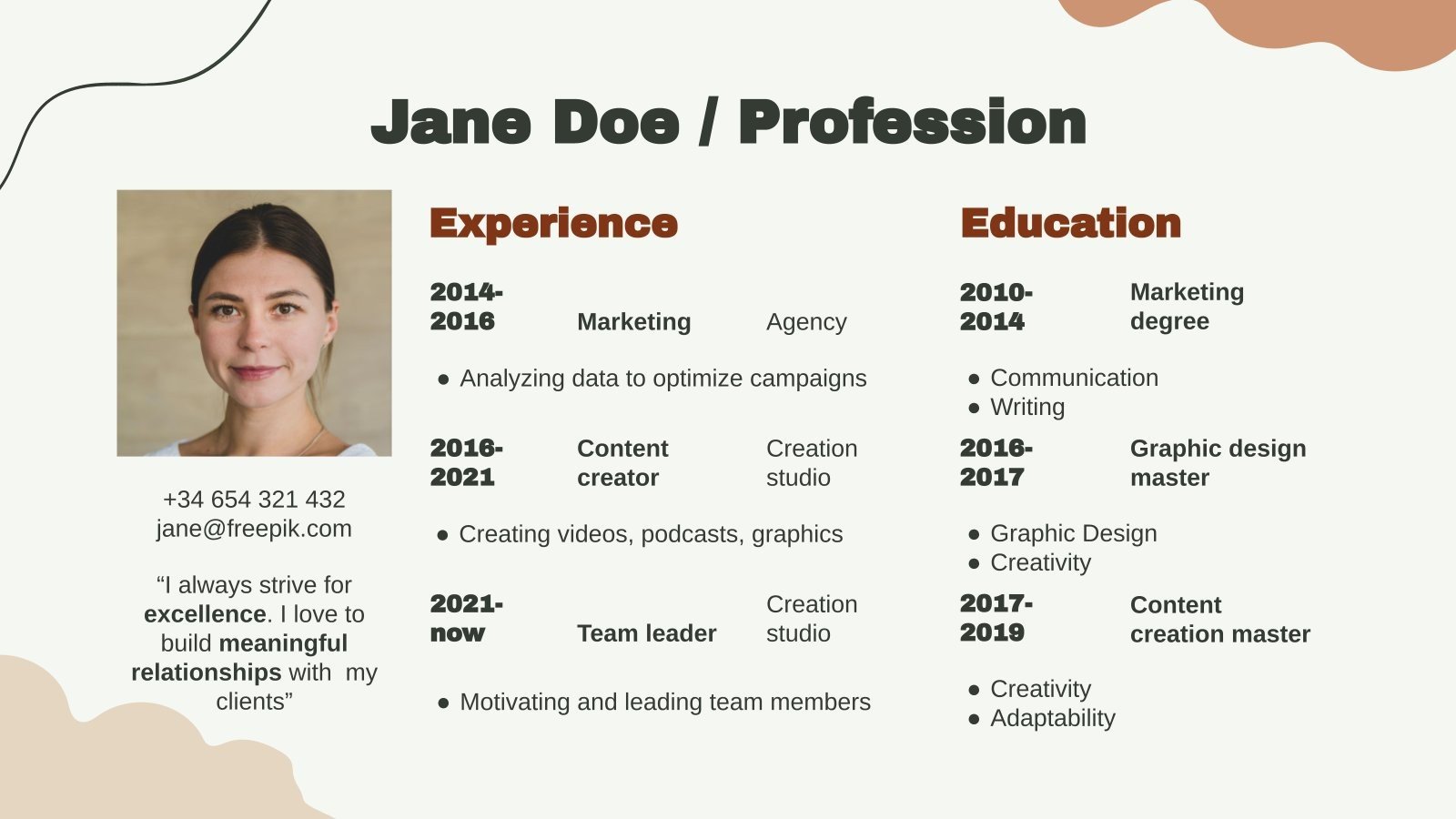 Sleek and Simple Portfolio Presentation