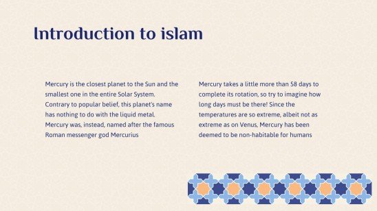 Islamic Teachings Presentation