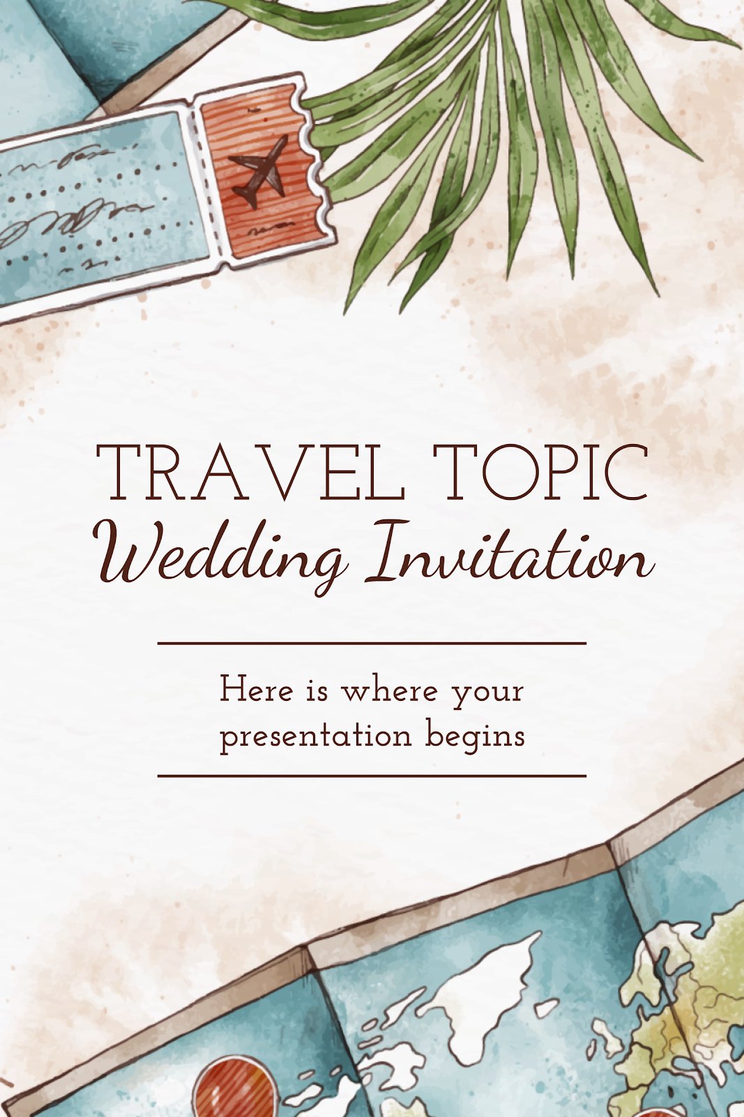 Travel Topic Wedding Invitation Presentation