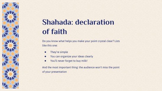 Islamic Teachings Presentation