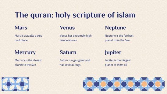 Islamic Teachings Presentation