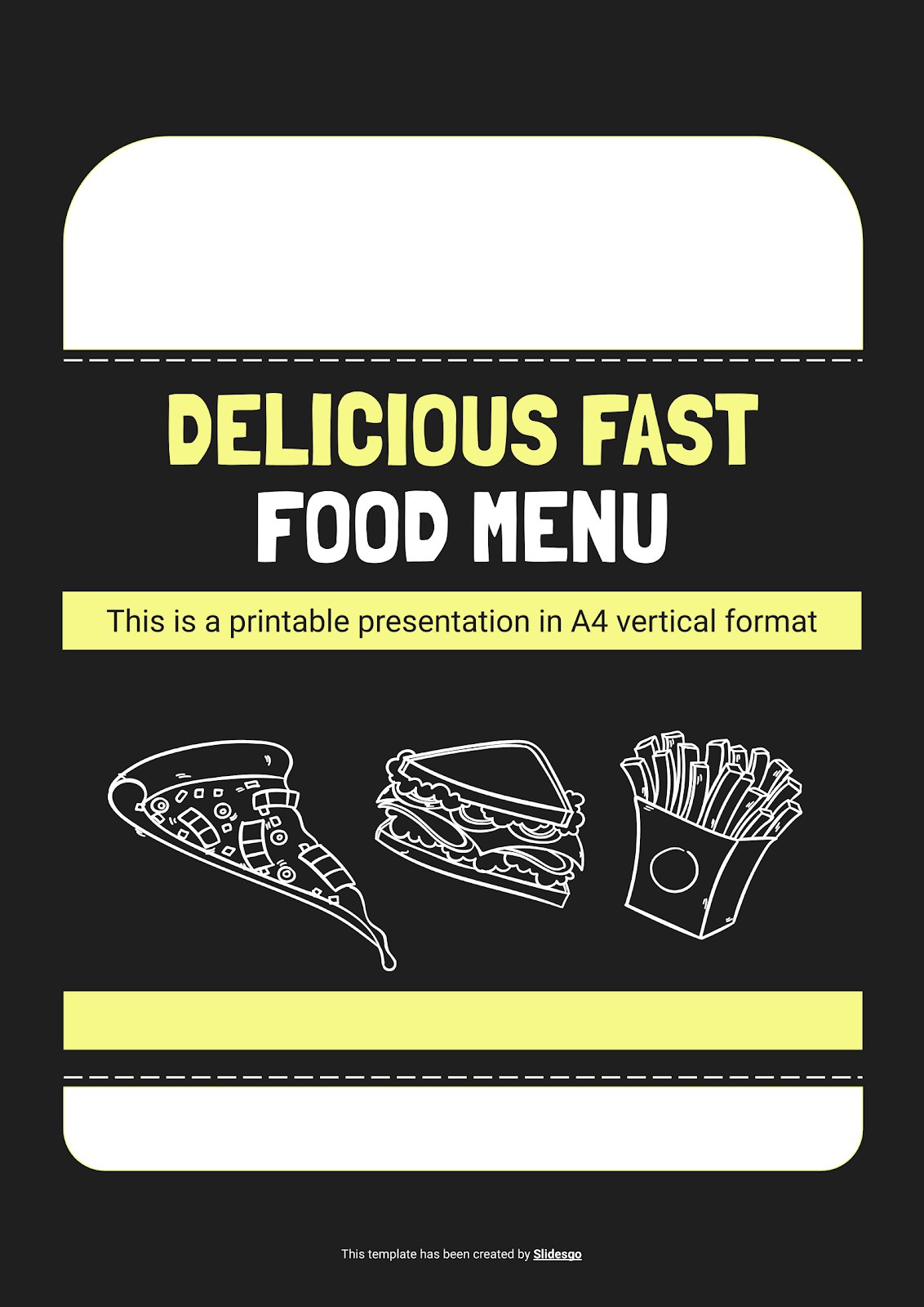 Delicious Fast Food Menu Presentation