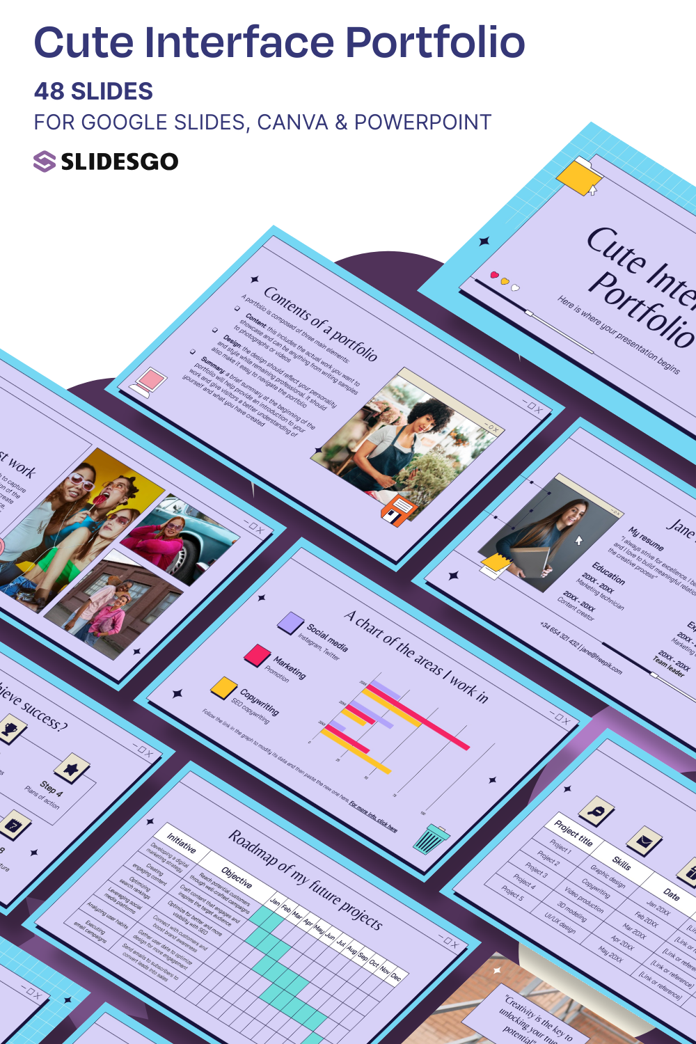 Cute Interface Portfolio Presentation