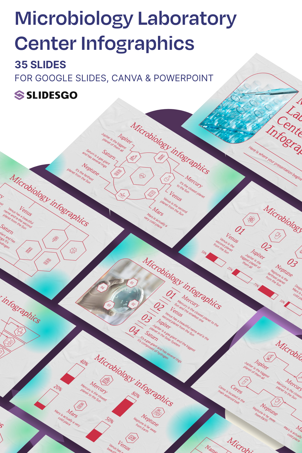 Microbiology Laboratory Center Infographics Template