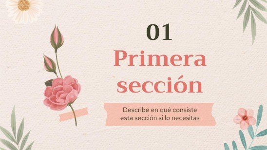 Spanish Flowers Minitheme Presentation