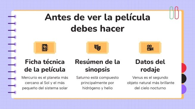 Presentación Pasos para analizar una película