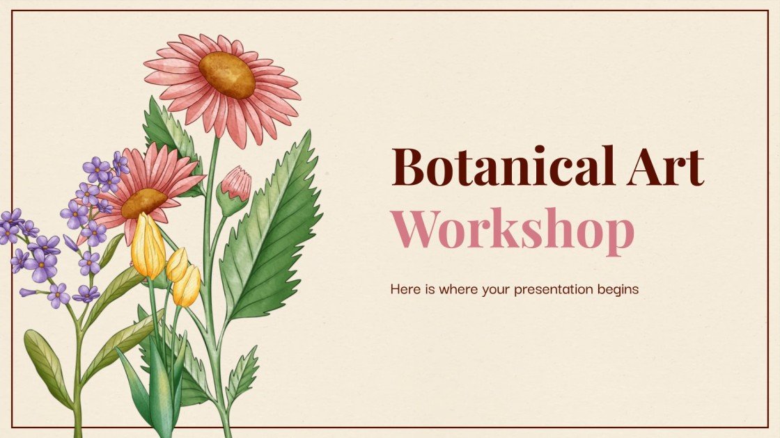 Kostenlose Google Slides & PPT-Vorlagen mit Blumen & Pflanzen