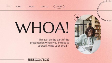 Computer Science & Mathematics Major: Webpage Design