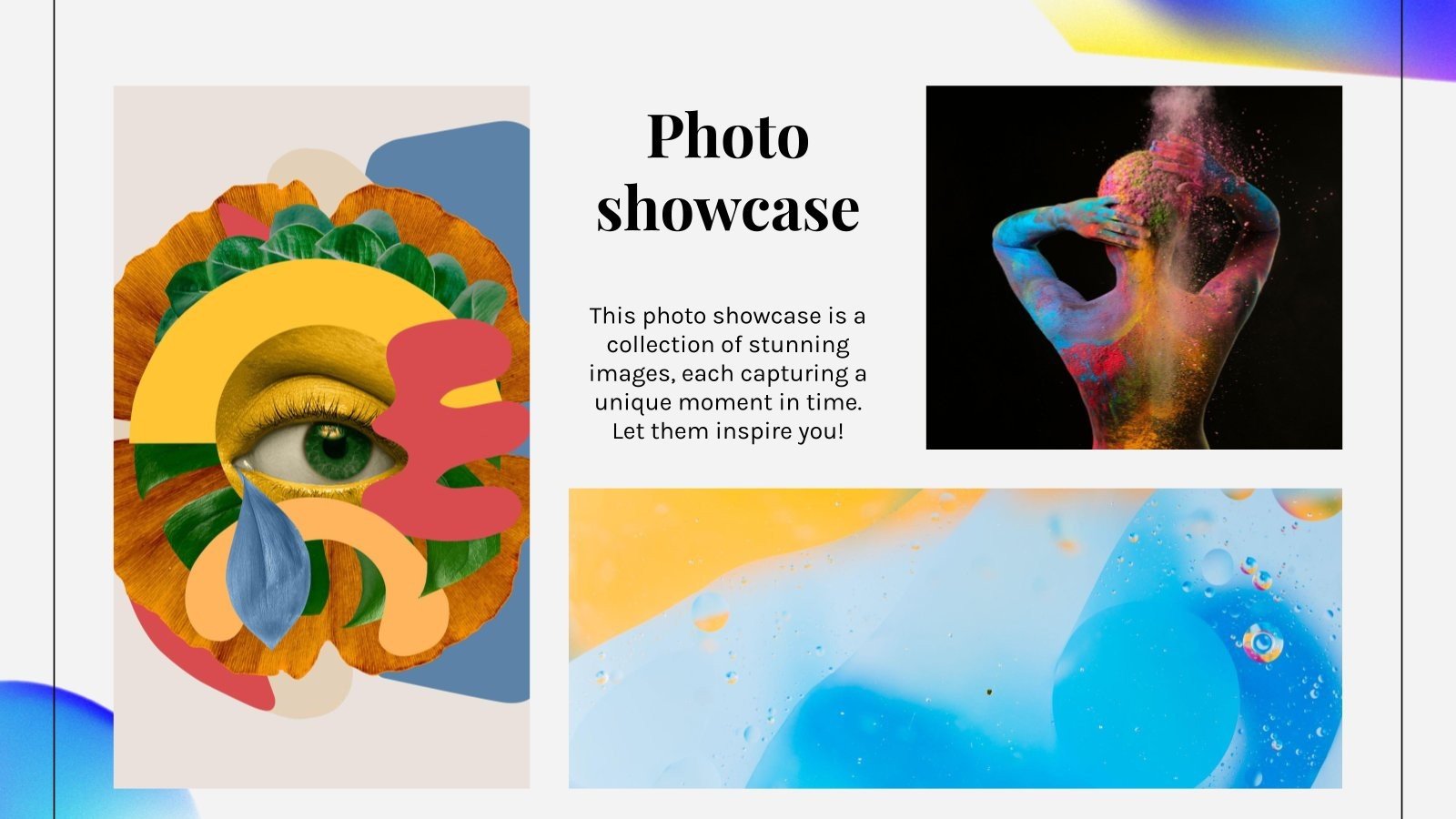 Gradient Blobs Background Portfolio Presentation