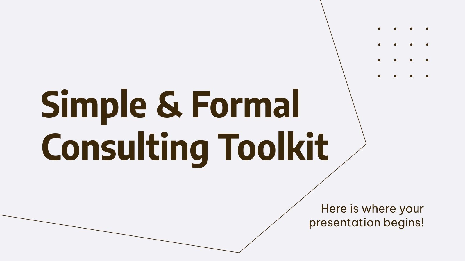 Simple & Formal Consulting Toolkit