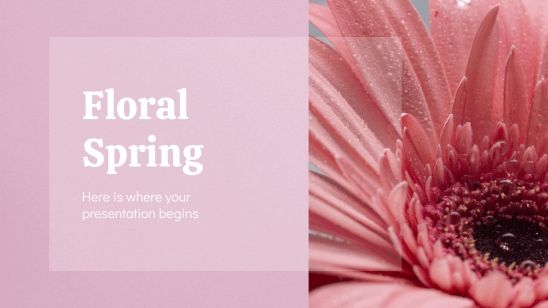Floral Spring Google Slides Theme and PowerPoint Template