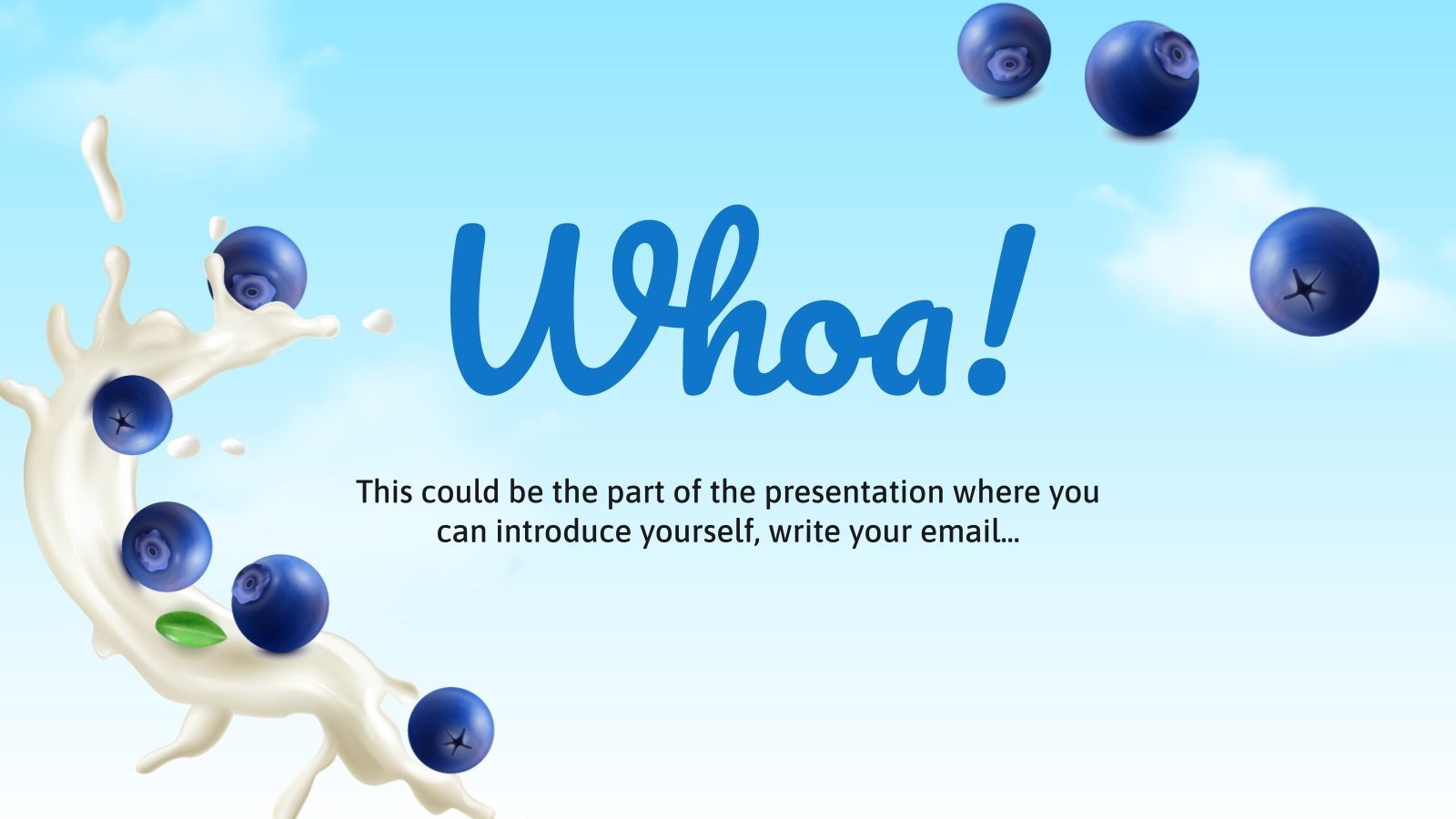 Smoothie Yogurt & Fruits! Presentation