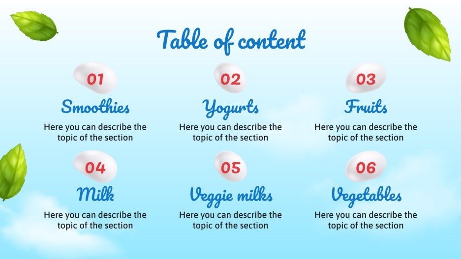 Smoothie Yogurt & Fruits! Presentation