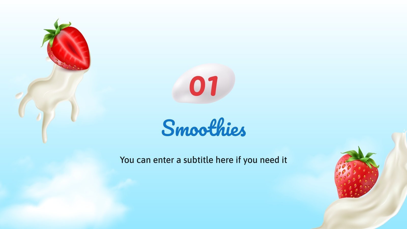 Smoothie Yogurt & Fruits! Presentation