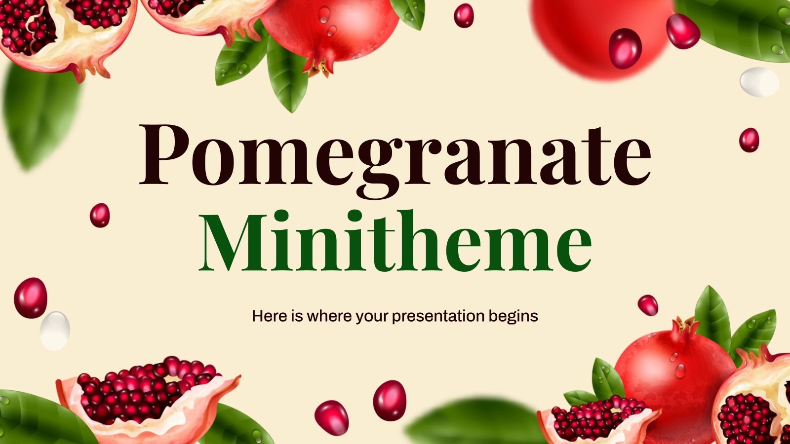 Pomegranate Minitheme Presentation