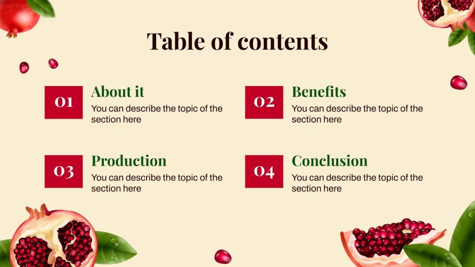 Pomegranate Minitheme Presentation