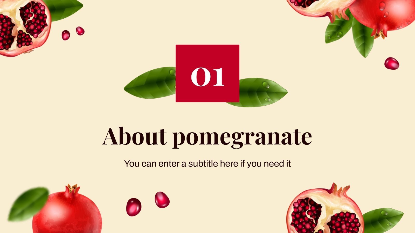 Pomegranate Minitheme Presentation